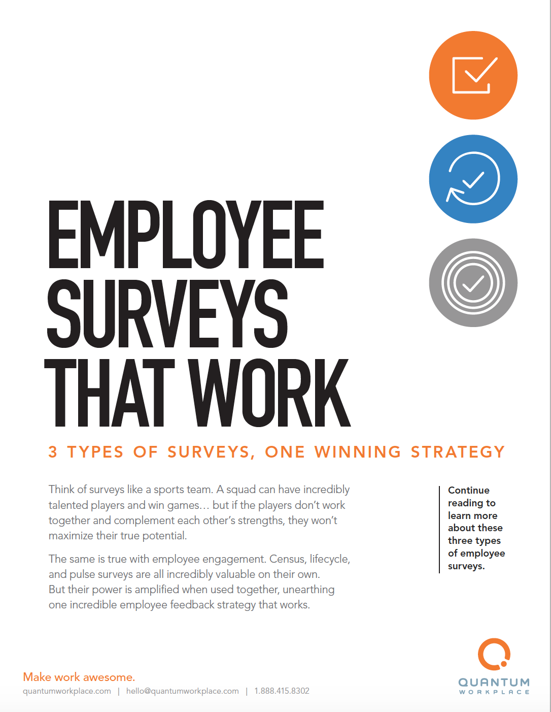 Employee Surveys That Work | 3 Surveys, 1 Winning Strategy Employee Surveys That Work | 3 Surveys, 1 Winning Strategy